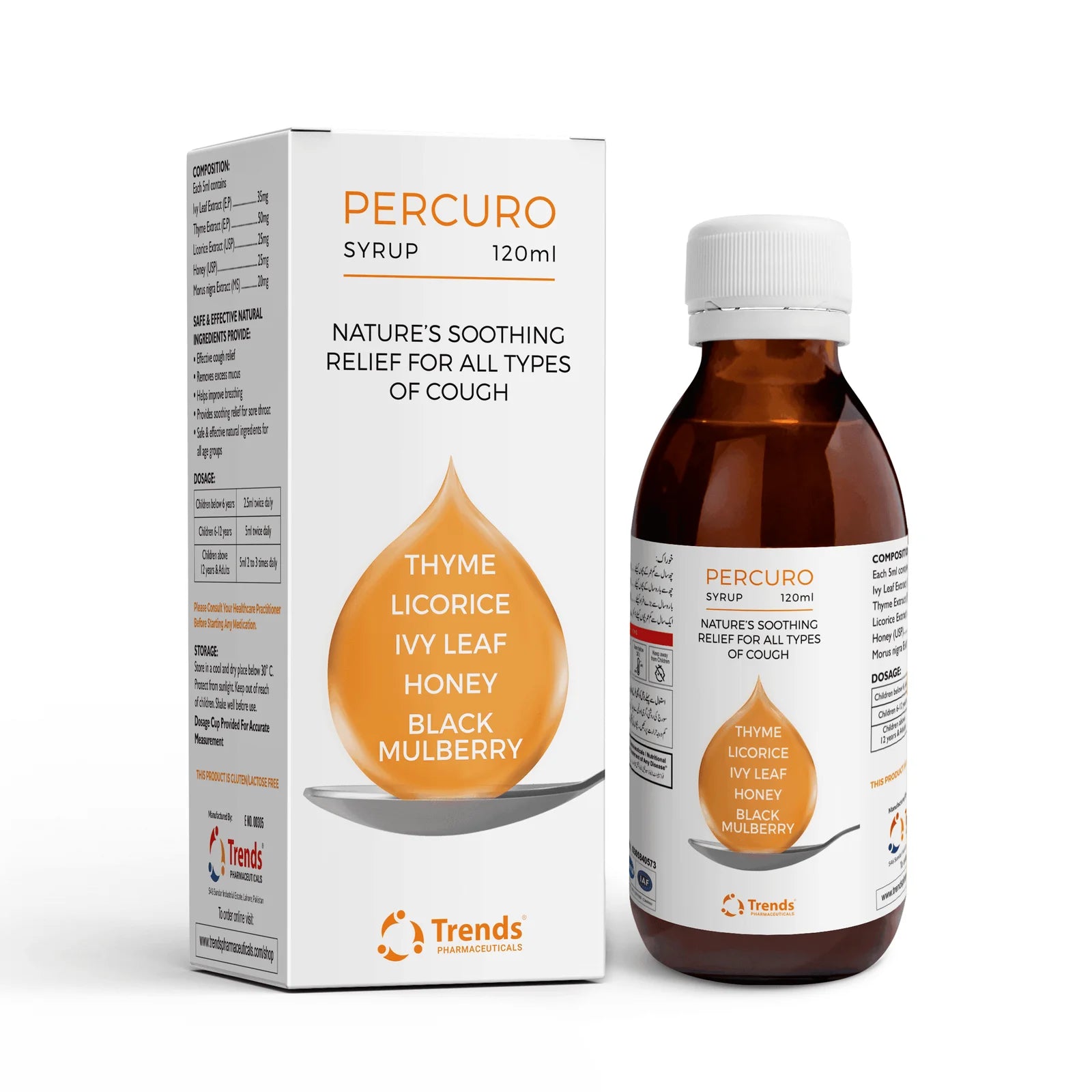 Percuro Syrup - Soothing Cough Relief with Honey! - HealthnHerb ...